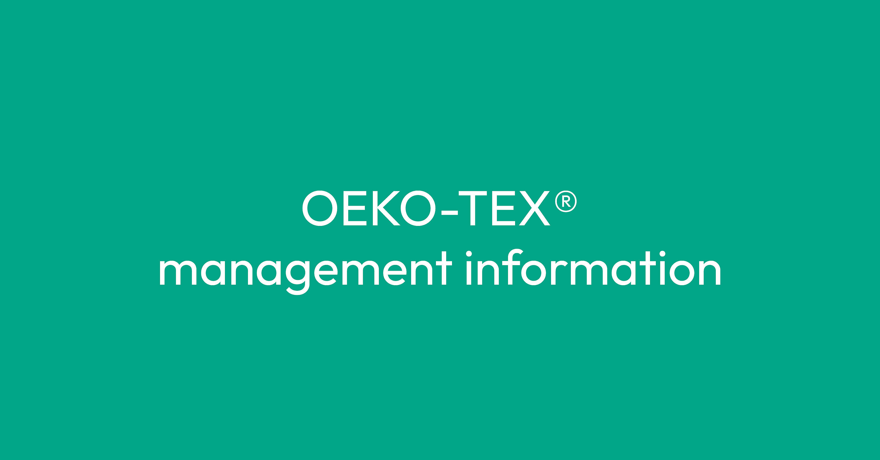 OEKO-TEX® 管理层变动